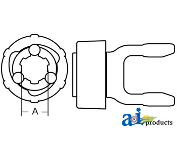 Safety Slide Lock Tractor Yoke A-101-3506 - Tired Iron Tractor Parts