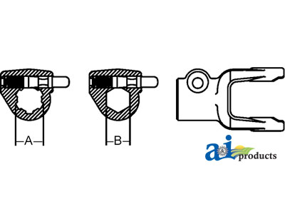 Quick Disconnect Tractor Yoke A-102-8606 - Tired Iron Tractor Parts