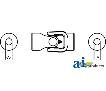 Round to Round Joint (w/ Keyway & Set Screw) A-15120612 - Tired Iron ...