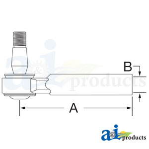 Tie Rod End Outer, LH / RH A-AL178283 - Tired Iron Tractor Parts